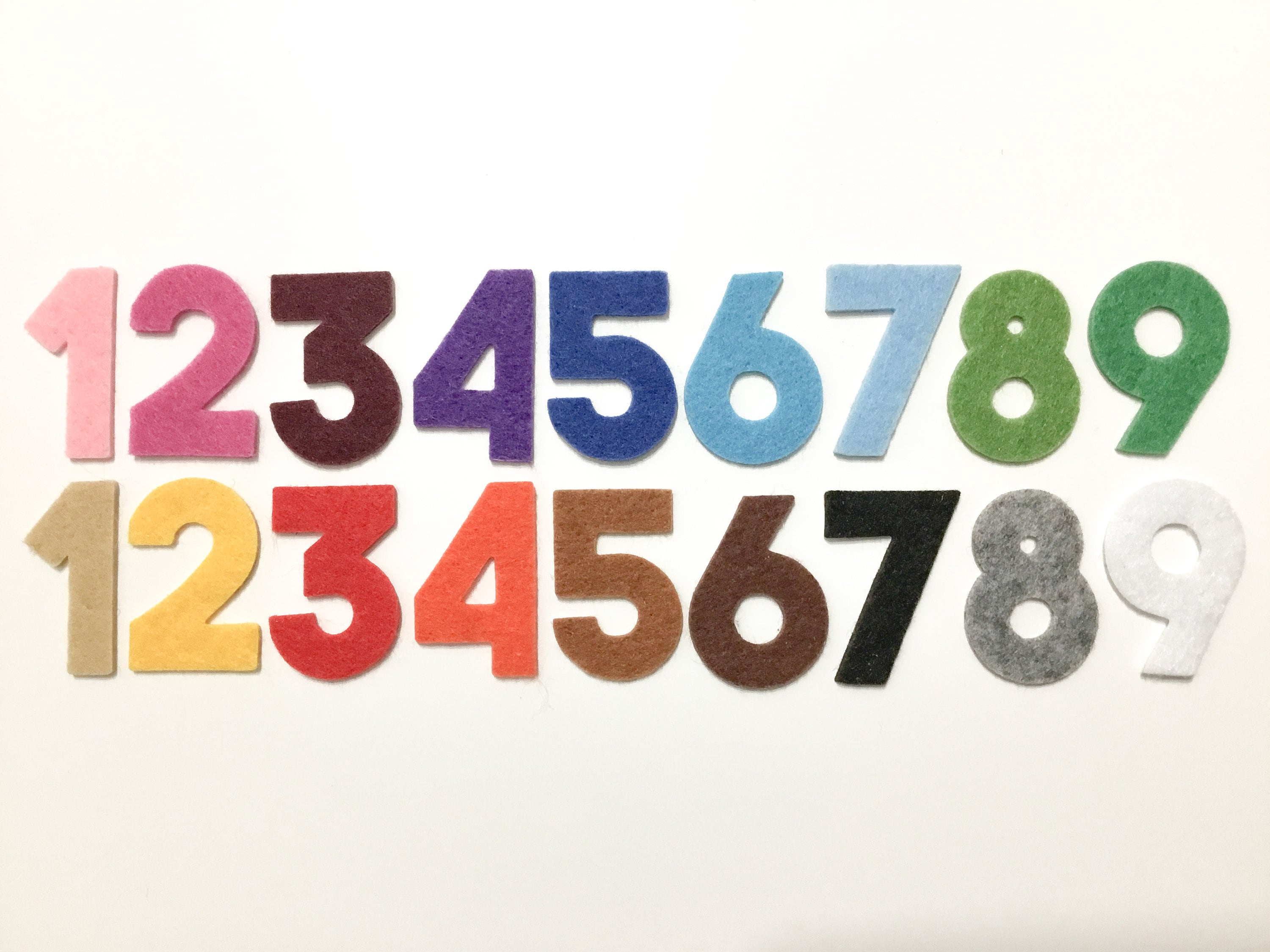Adhesive Backed Felt Numbers Peel and Stick Die Cut Numbers - Etsy ...