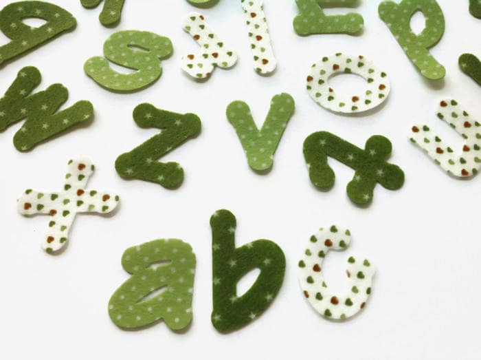 Alphabet Letters & Numbers Felt Die Cut Sets for Crafting | Etsy