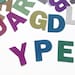10 Inch Glitter Letters, Very Large Cardstock Paper Die Cut Uppercase ...