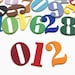 Die Cut Numbers, Cardstock Paper Die Cuts for Crafting & Scrapbooking ...