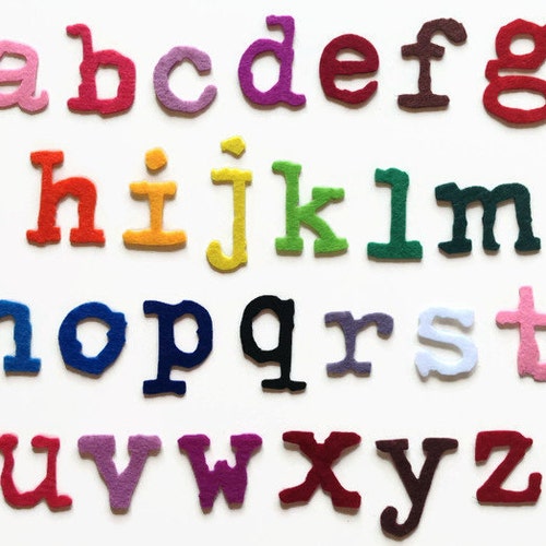 1 Inch Letters 2 Felt Alphabets 52 Pieces Die Cut - Etsy
