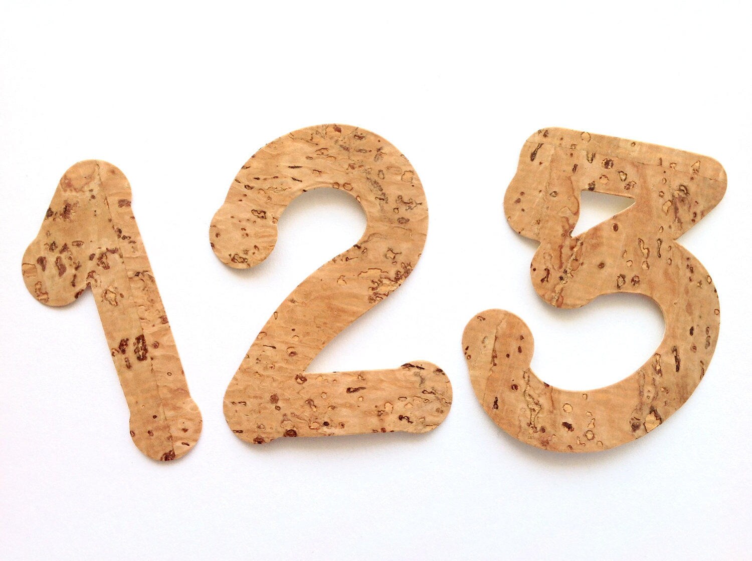 Self-adhesive Cork Numbers Die Cut Numbers Self-adhesive - Etsy