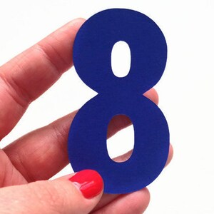 3 Inch Die Cut Numbers, 0 to 9 Cardstock Paper Numbers for Banners ...