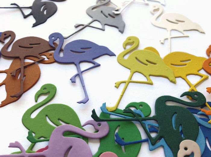 Flamingo Die Cut High Quality Cardstock Paper Flamingo for - Etsy