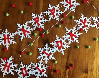 Happy Holidays Banner glitter - Etsy