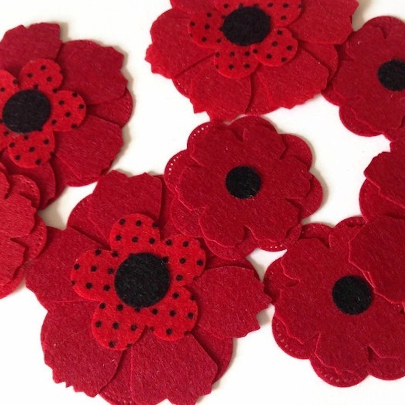 Felt Poppy - Etsy