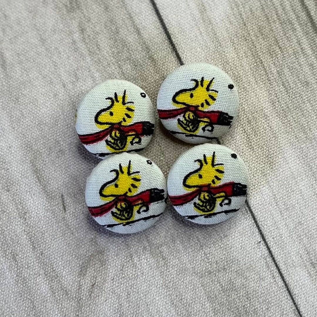 Woodstock Buttons Yellow Bird Snoopy Peanuts Size 19 Mm - Etsy
