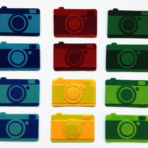 Photo Camera Die Cut, Felt Camera Applique for DIY & Craft Projects ...