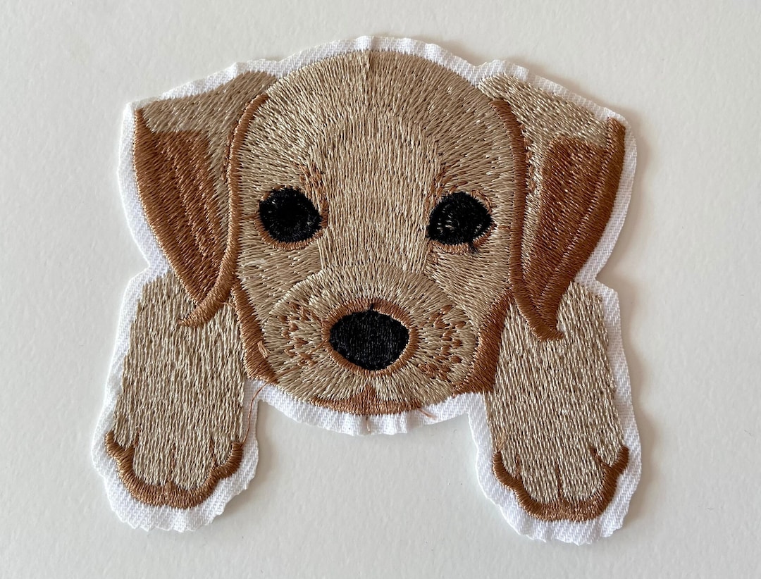 Iron on Patch, Embroidered Dog Patch, Dog Lover, Puppy Patch - Etsy