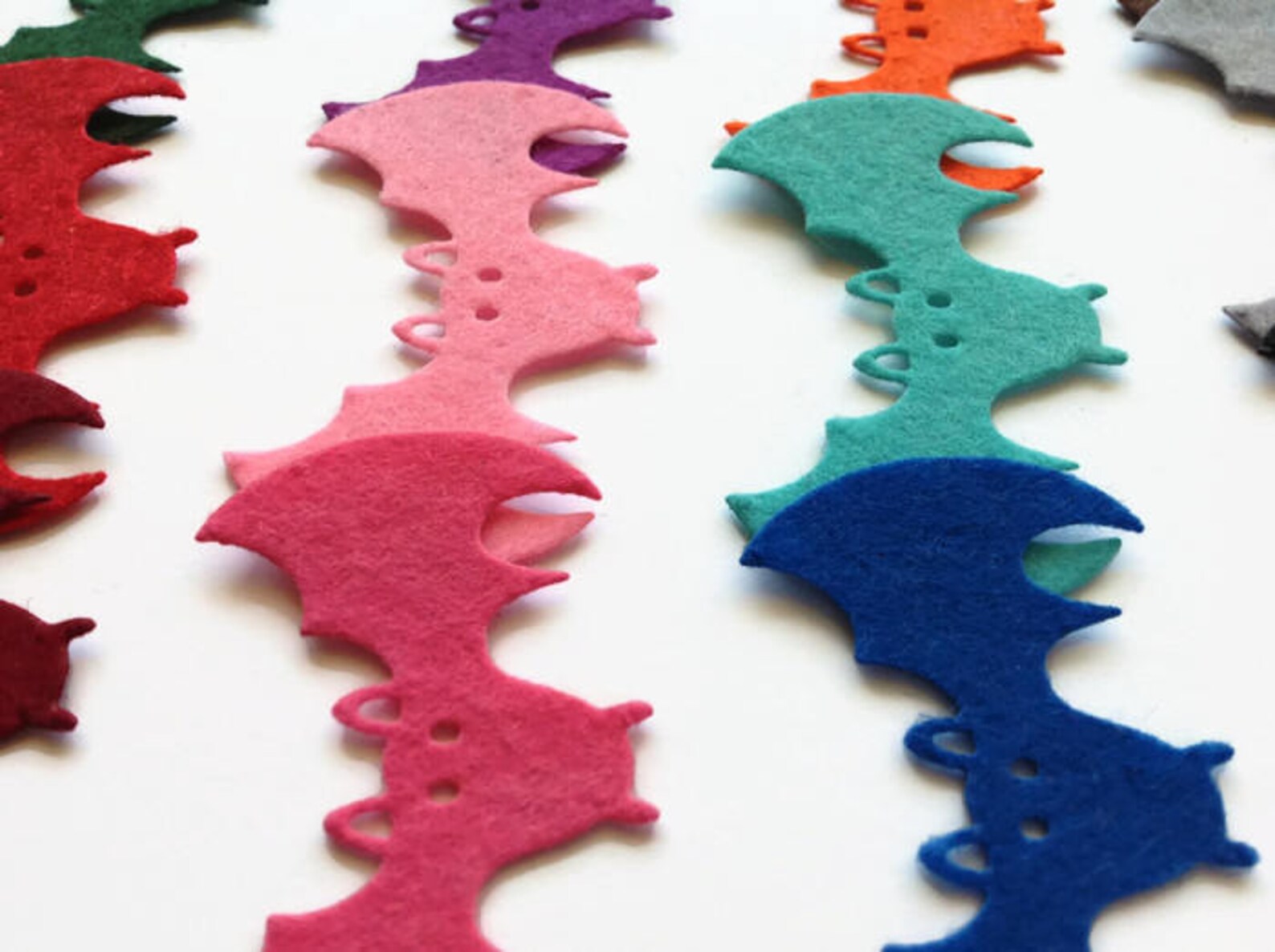 Bat Die Cut Felt Bats for Halloween and Spooky Decorations - Etsy