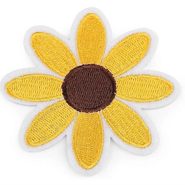 Embroidered Daisy Patches - Etsy