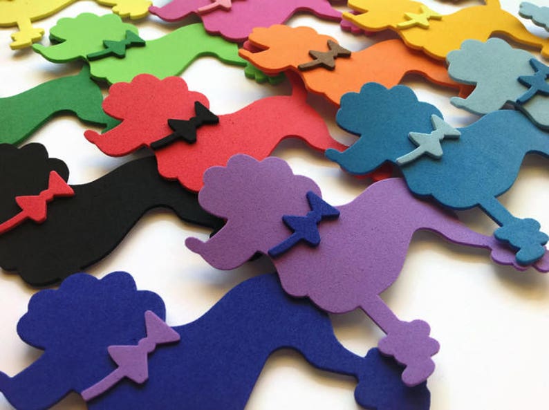 Craft Foam Sticker Dog, Self-adhesive EVA Foam Pooddles Die Cut ...