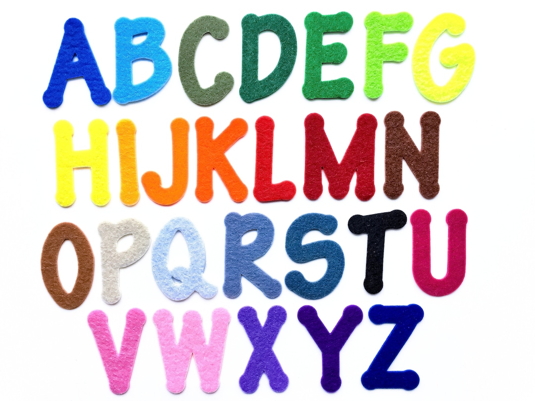 Felt Alphabet Letters, 2 Inch - Choose Your Colors! - Die Cut Uppercase ...