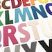 Die Cut Cardstock Paper Letters, Extra Large 8 Inch Letters for Banners ...