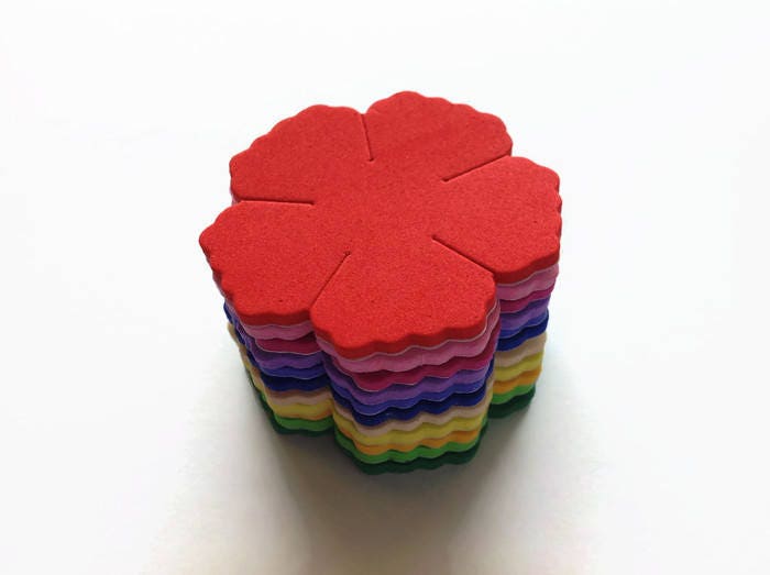 Fun Foam Flowers, Self-adhesive Flower Die Cut, EVA Foam Flower Die Cut ...