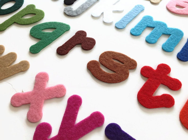 Peel and Stick Alphabet Adhesive Backed Felt 2-Inch Letters | Etsy