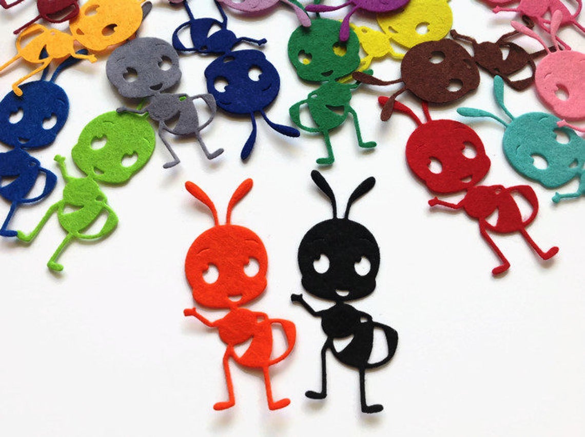 Felt Ant Die Cut Cute Ant Applique Shape for Sewing and Craft - Etsy