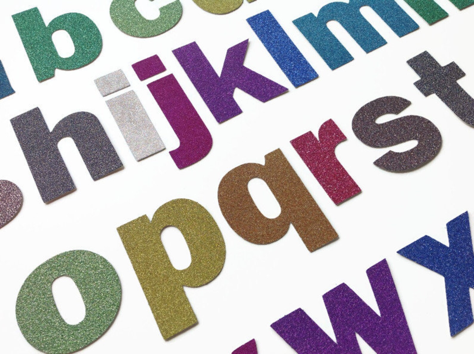 9 Inch Glitter Letters Cardstock Paper Die Cut Letters - Etsy UK