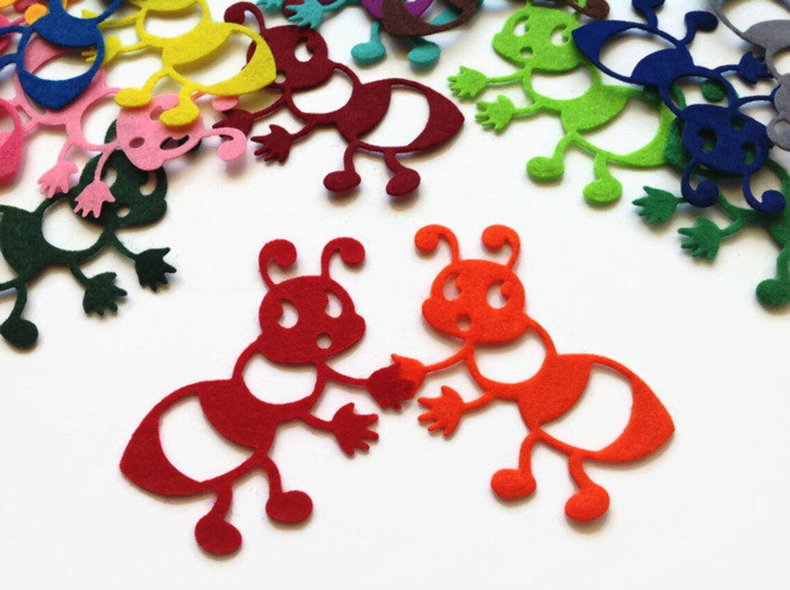 Ant Die Cut Cute Felt Ant Applique Shape for Sewing and Craft - Etsy