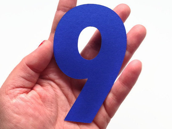 4 Inch Die Cut Numbers 0 to 9 Cardstock Paper Banner Size - Etsy