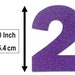 10 Inch Glitter Numbers, Extra Large Glittery Cardstock Paper Die Cut ...