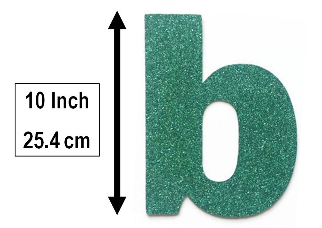 Very Large Glitter Letters, 10 Inch Cardstock Paper Die Cut Letters ...