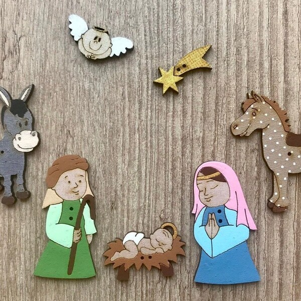 Cute Nativity Set - Etsy