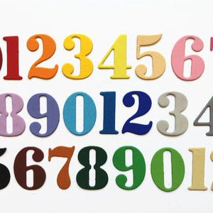 Die Cut Numbers, Cardstock Paper Die Cuts for Crafting & Scrapbooking ...