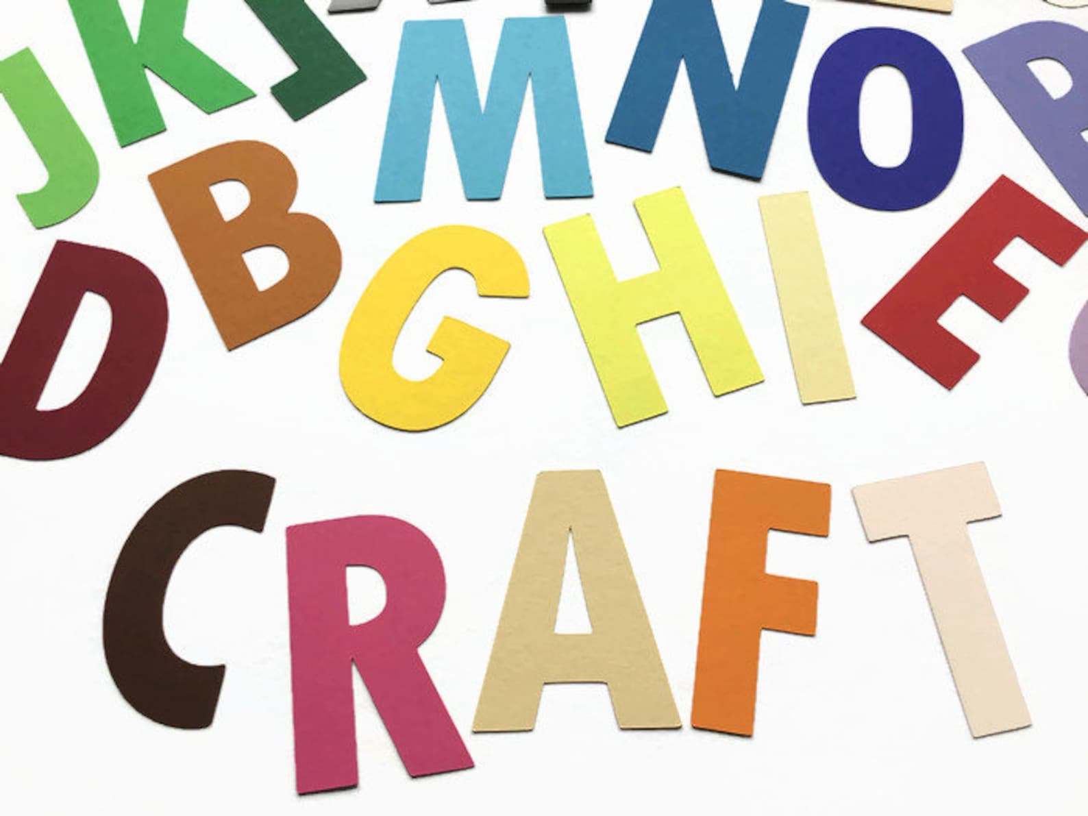 Large 5 Inch Letters, Choose Your Own Cardstock Paper Letters for Wall ...