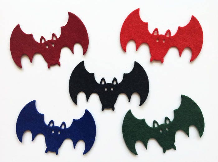 Bat Die Cut Felt Bats for Halloween and Spooky Decorations - Etsy