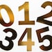 Gold Numbers for Wedding and Party Decorations, Table Numbers, Banners ...