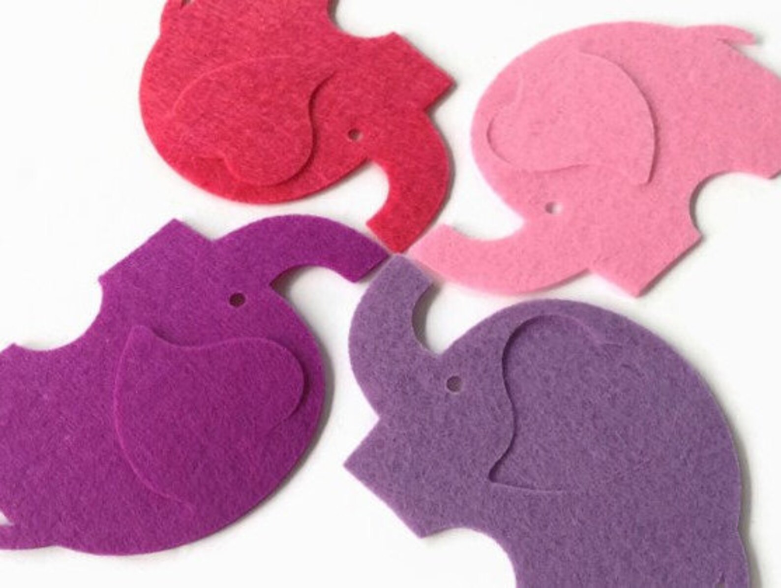 Elephant Die Cut Cute Felt Elephant Shape for Sewing and - Etsy