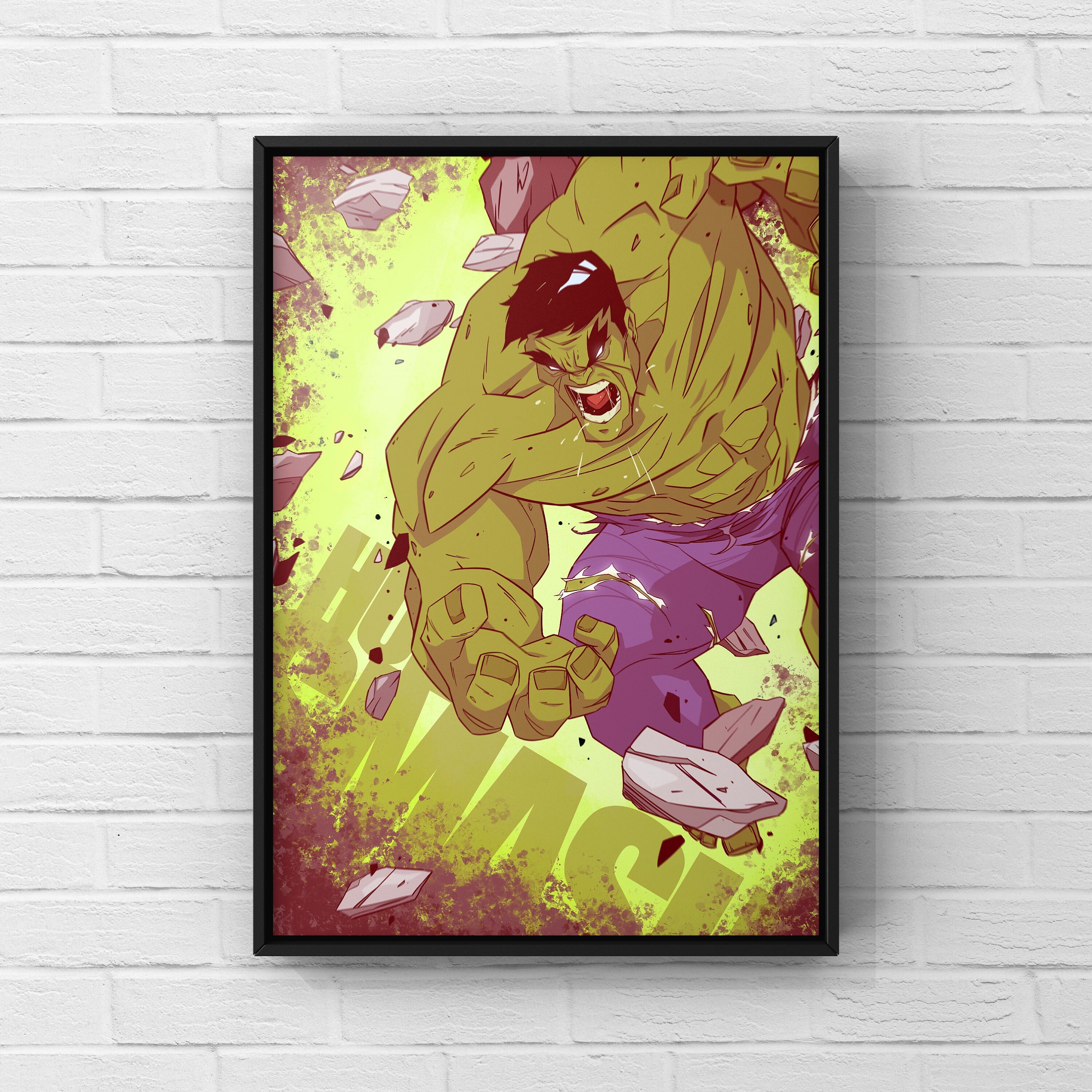 The Hulk Fan Art Print. Hulk Comic Art - Etsy
