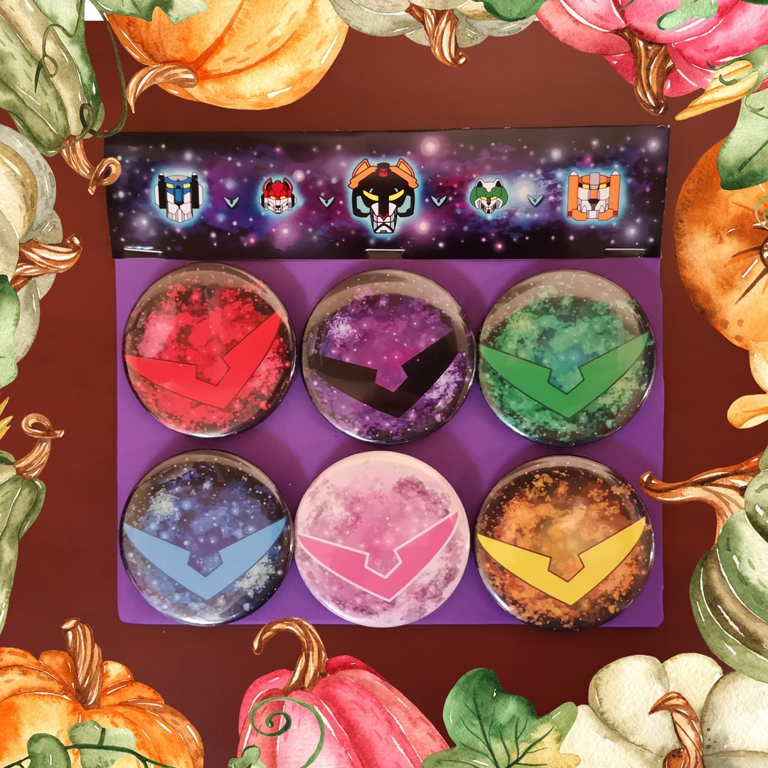 Set 6 Pins 2 1/4'' Voltron - Etsy