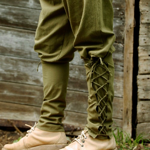 Medieval / Viking Inspired 100% Washed Cotton Pants With Side - Etsy UK