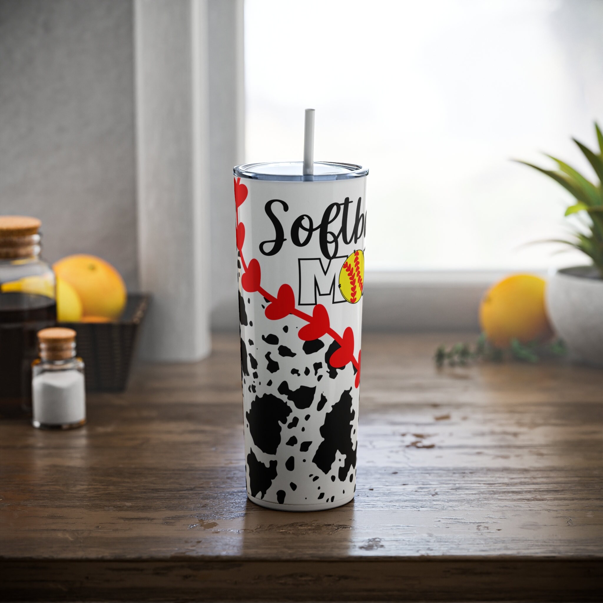 Softball Mom Cow Print - Etsy