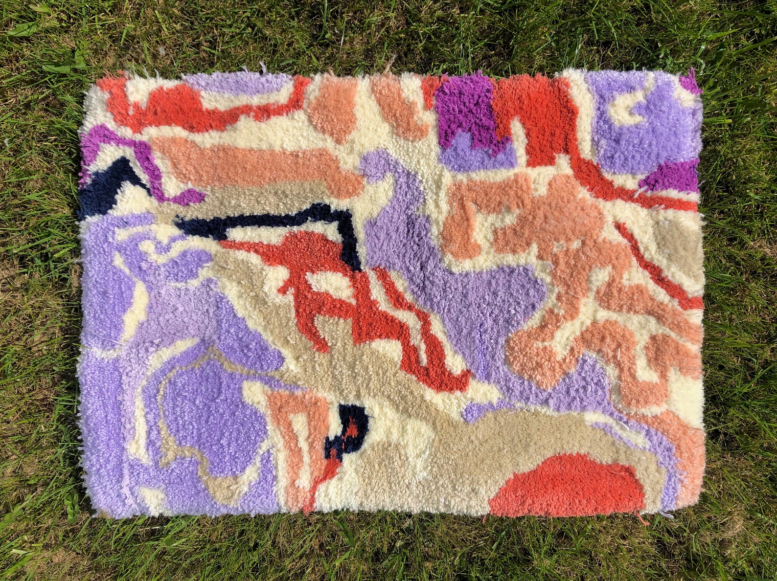 Tufted Rug, Hand Tufted Rug, Abstract Rug, Wall Art, Floor Art - Etsy UK