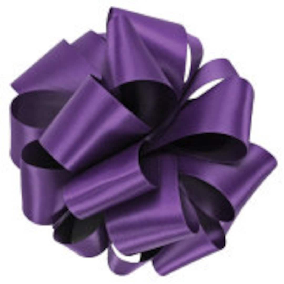 Purple Satin Ribbon ~ Ribbon by the Yard ~ Purple Double Faced Satin ...