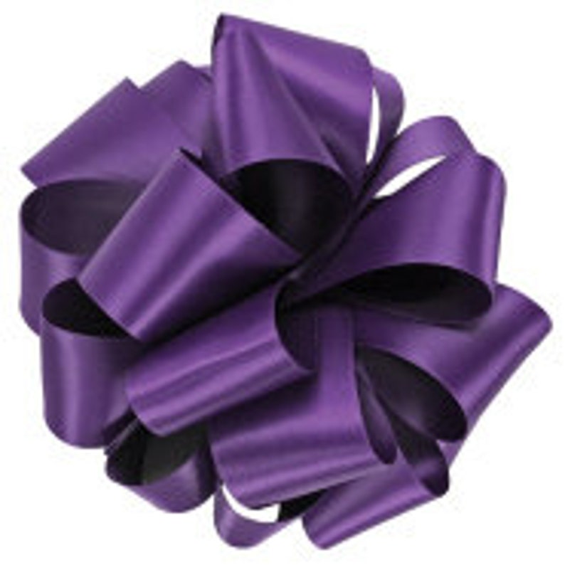 Purple Satin Ribbon Ribbon by the Yard Purple Double Faced - Etsy