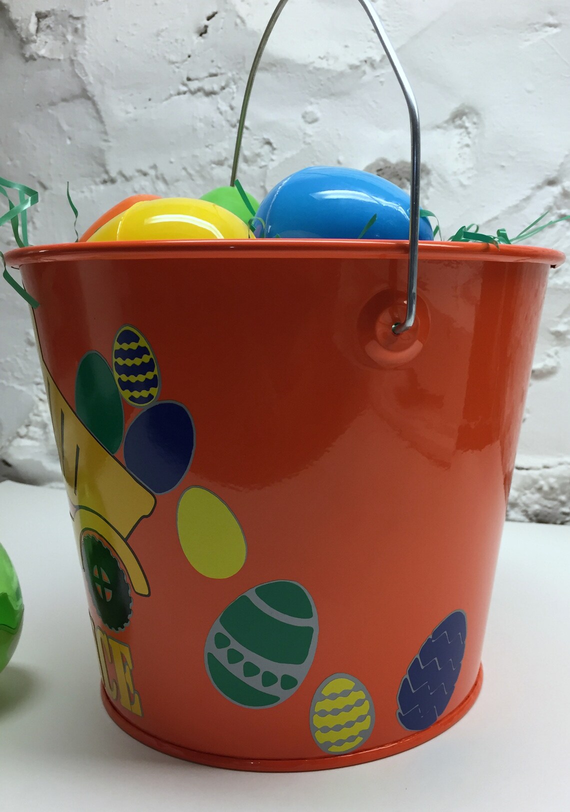 Personalized Dump Truck Easter Bucket – Orange Pail - Etsy