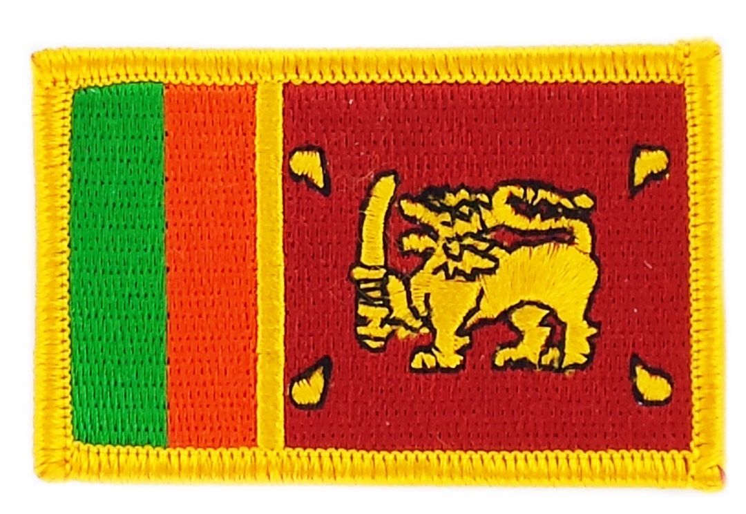 FLAG Patch Backpack National Iron on Glue Embroidered Applique Sri ...