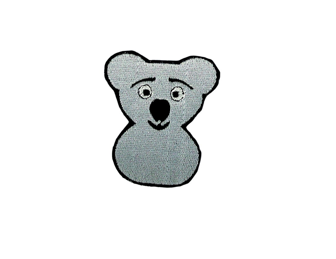 Embroidered Patch Applique Sew Badge Iron on Glue Transfer Koala Animal ...