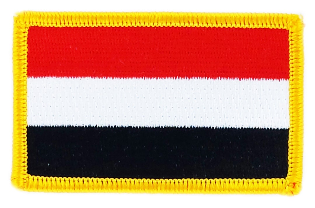 FLAG Patch Backpack National Iron on Glue Embroidered Applique Yemen - Etsy