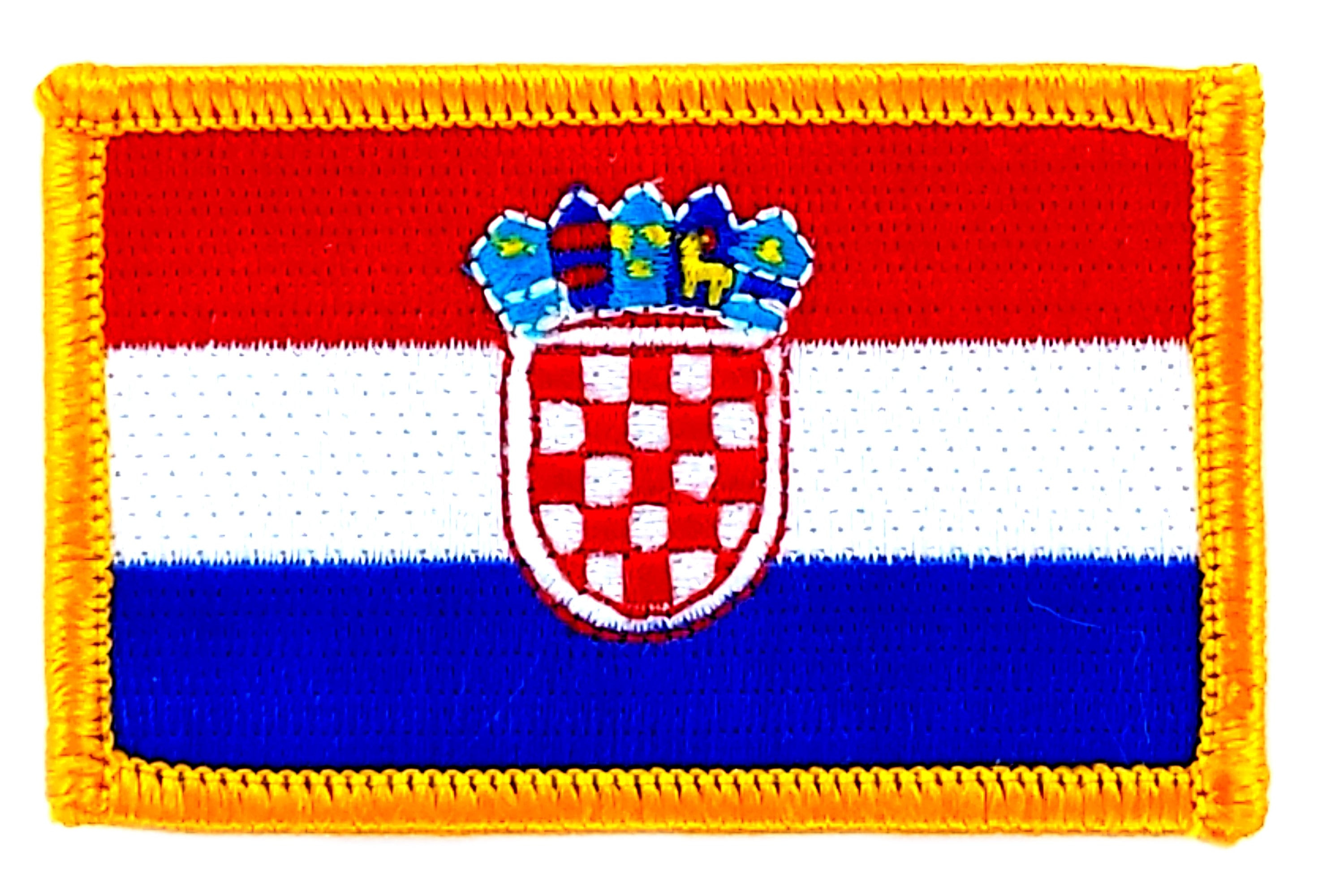 FLAG Patch Backpack National Iron on Glue Embroidered Applique Croatia ...