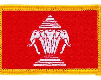 Laos National Flag Embroidered Iron on Patch Sew on Badge - Etsy