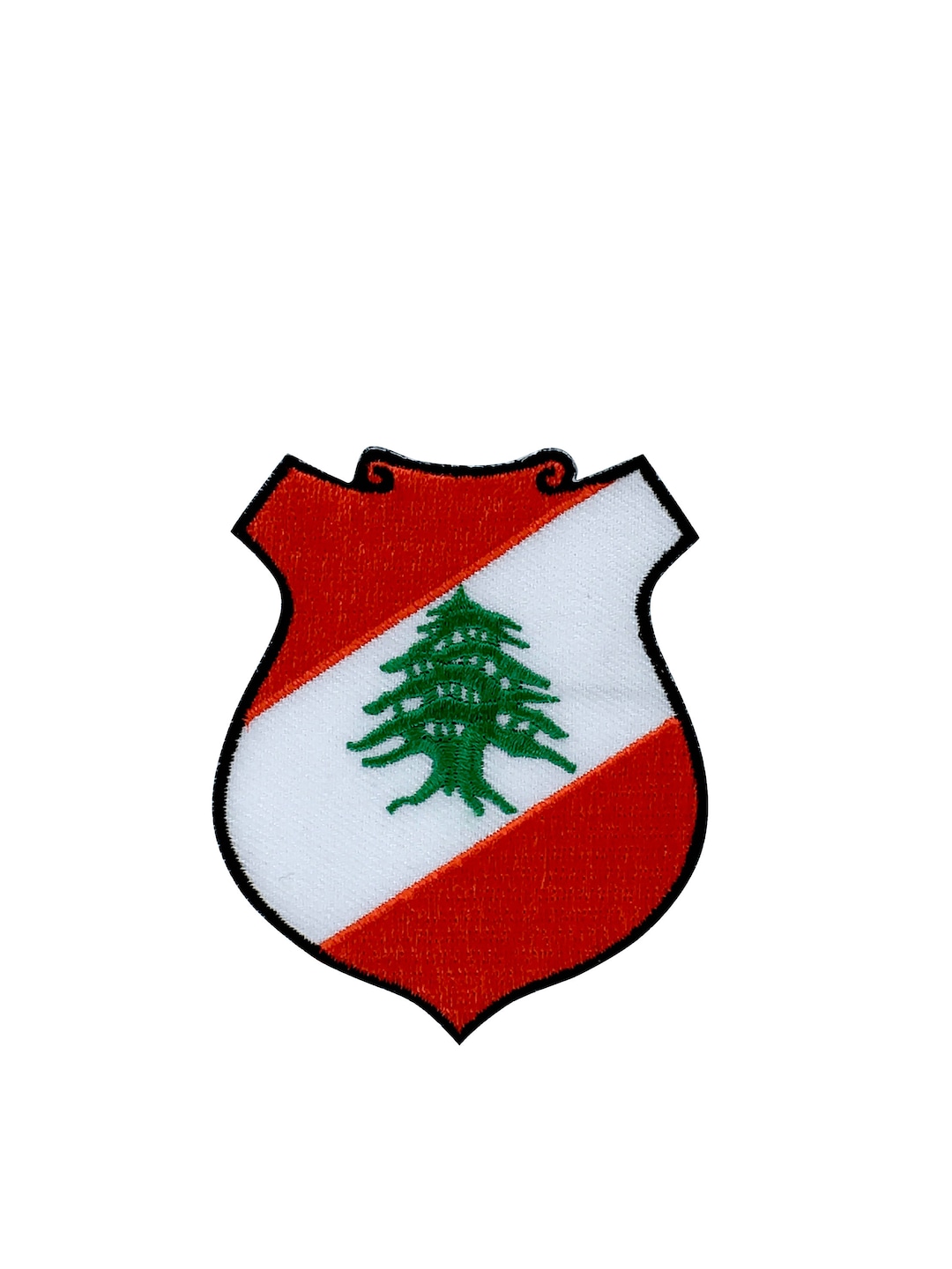 Patch Flag Coat of Arms Shield Emblem Country Embroidered Badge Lebanon ...