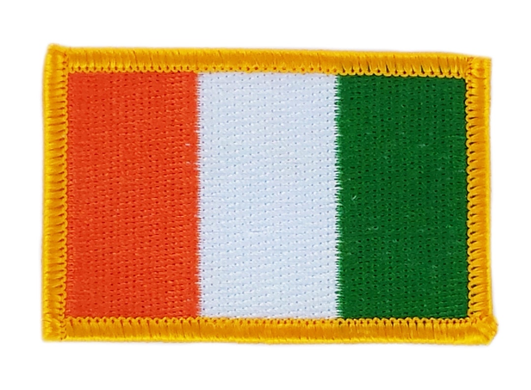 FLAG Patch Backpack National Iron on Glue Embroidered Applique Ireland ...