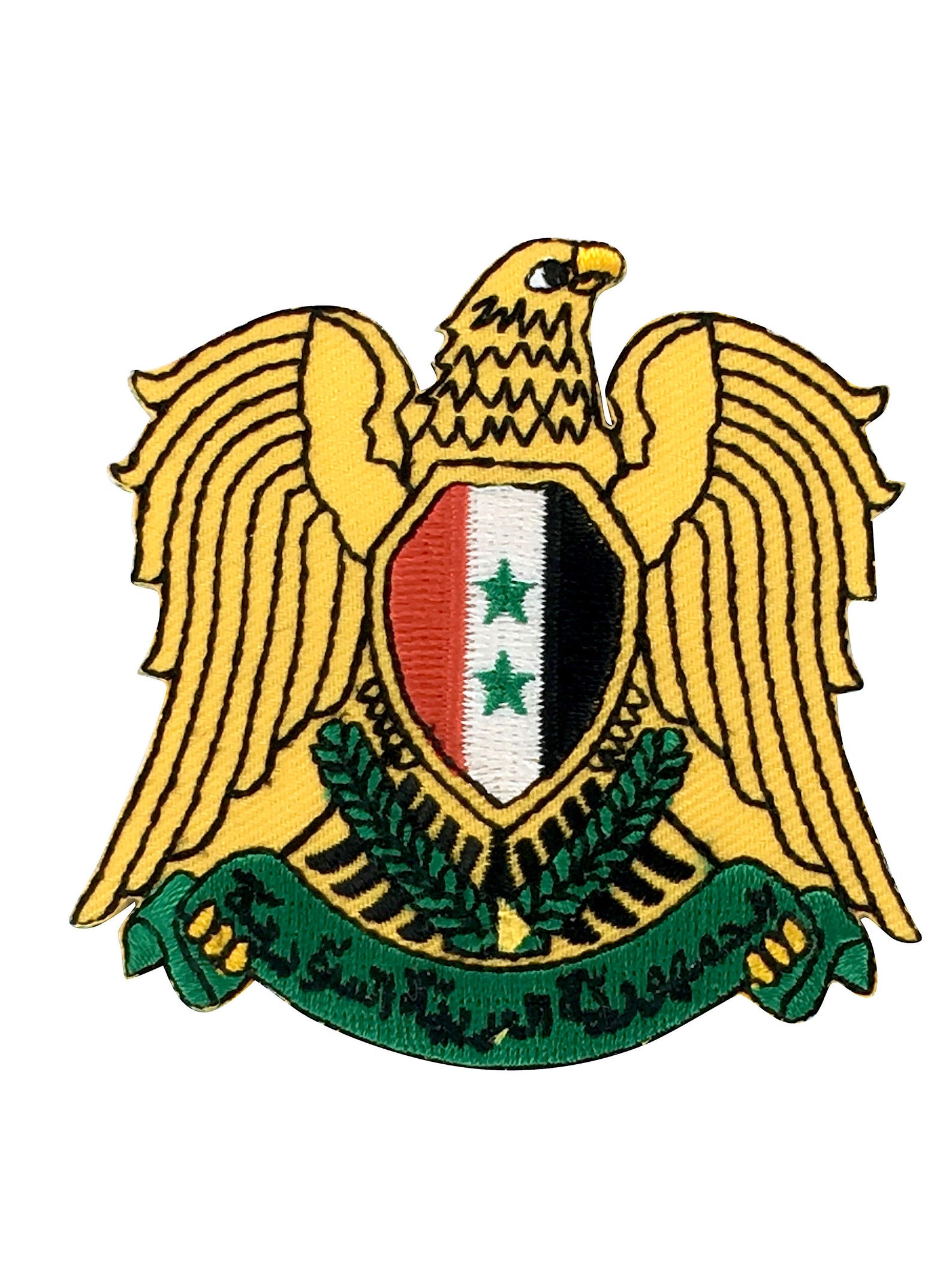 Patch Flag Coat of Arms Shield Emblem Country Embroidered Badge Syria ...