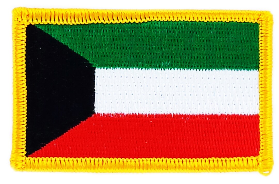 FLAG Patch Backpack National Iron on Glue Embroidered Applique Kuwait - Etsy