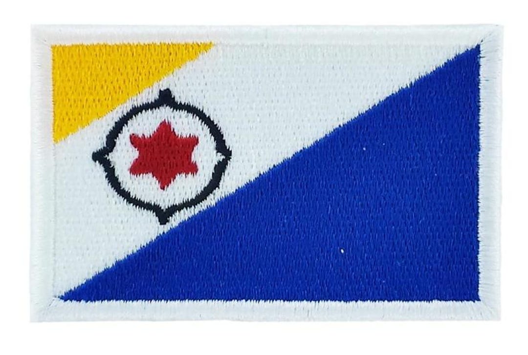 FLAG Patch Backpack National Iron on Glue Embroidered Applique Bonnaire ...
